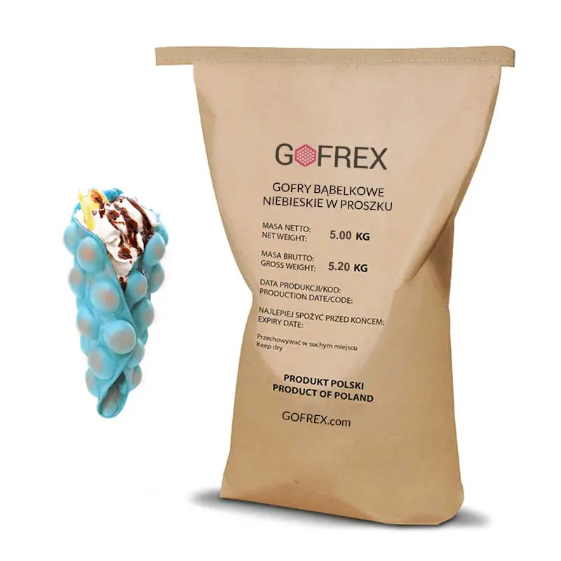 Blue Bubble Waffle Dough | Bubble Waffle 5kg. | GOFREX.com