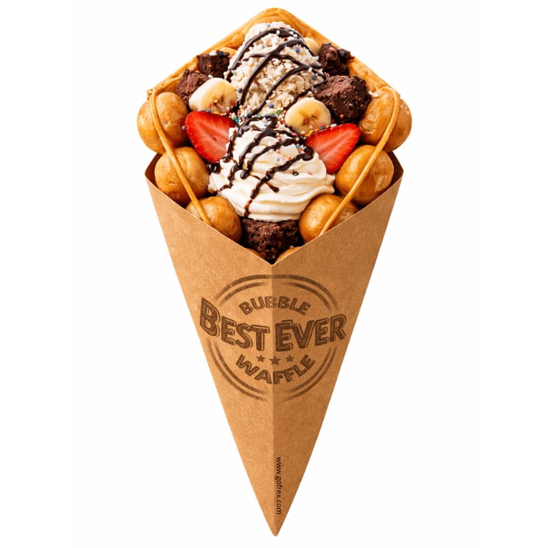 Rożki gofry bubble waffle | ECO z kraftem